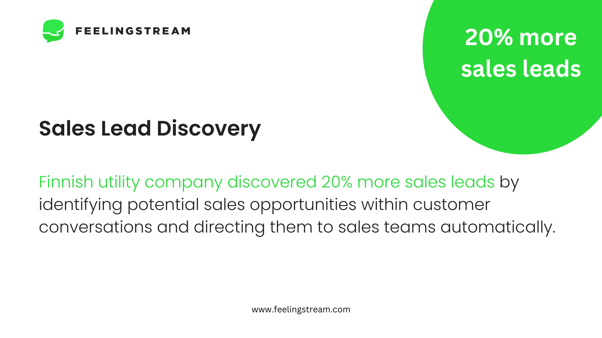 Sales growth with conversation analysis – capitalise on your sales potential • Feelingstream